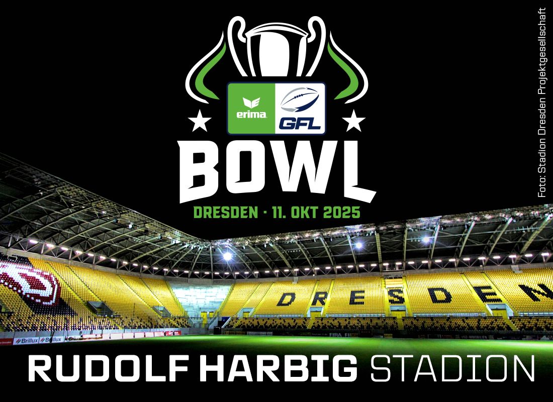 GFL Bowl 2026 Tickets – Finale in Dresden am 3. Oktober 2026